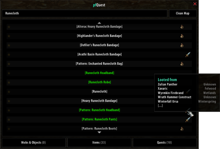 pfQuest - Splashgame Community