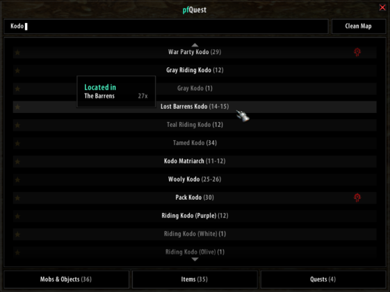 pfQuest - Splashgame Community