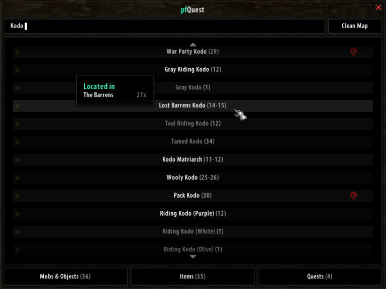 pfQuest - Splashgame Community